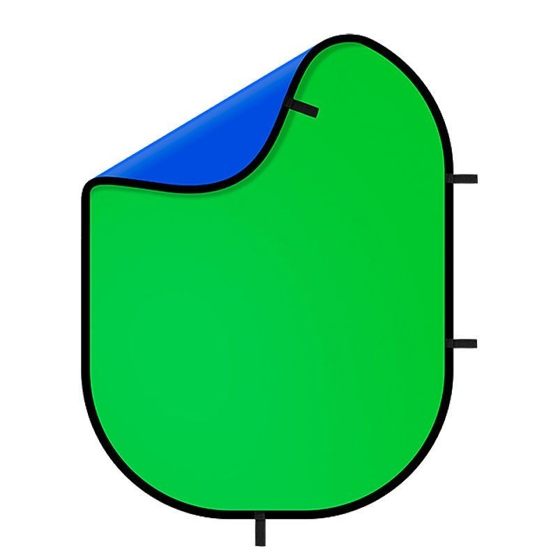 Papan lipat dua muka biru dan hijau, video papan latar belakang, skrin ...