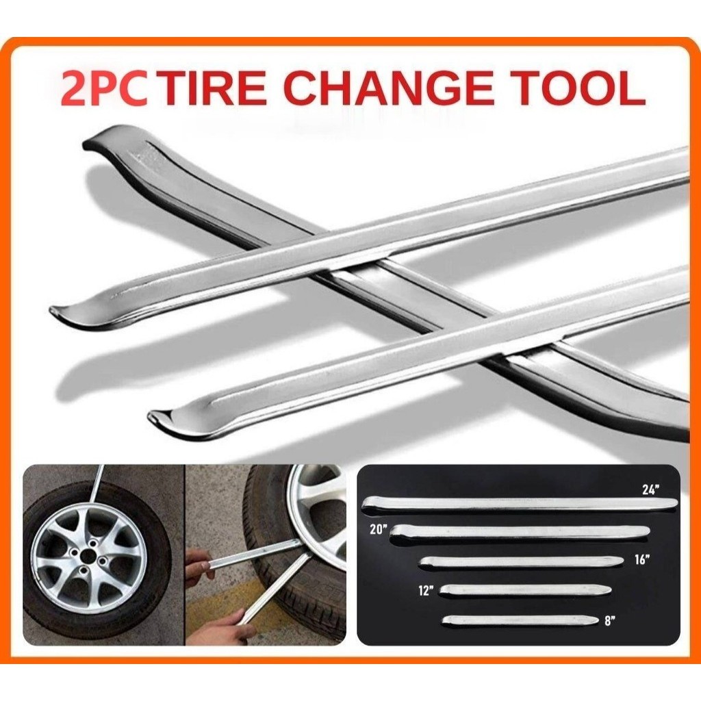 Tyre Lever Repair Remove Tire Crowbar Spoons Rim Bike Irons 12" TYRE ...