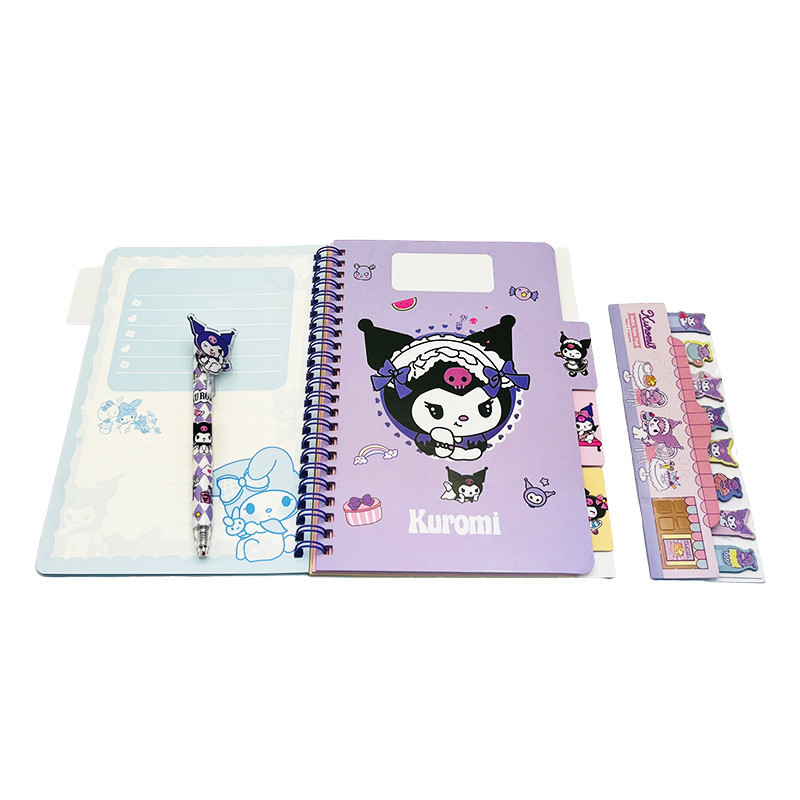 Hello Kitty Sanrio Portable Notebook/Pen/Sticky Notes/Index Tabs Set ...
