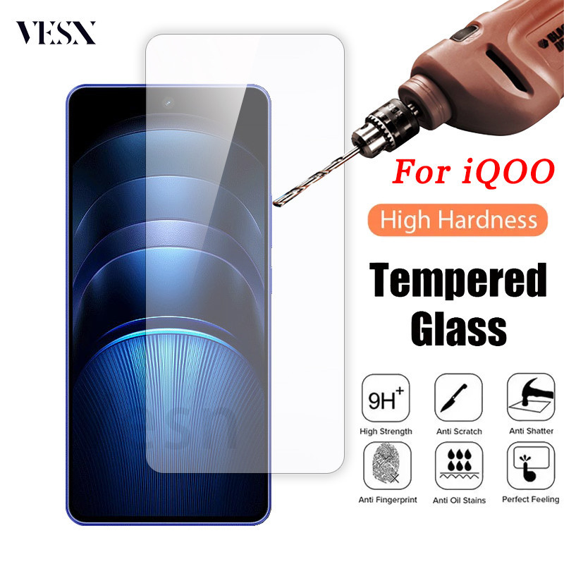 Tempered Glass Screen Protector For VIVO iQOO 13 12 11 11s 10 9 9T 9 SE Neo 9 9s 8 7 Z9 Z9x Z8 ...
