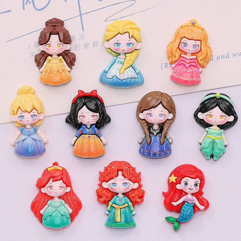 Cute Cartoon Princess jibits Charm Disney Jibbits for Crocks Mermaid ...