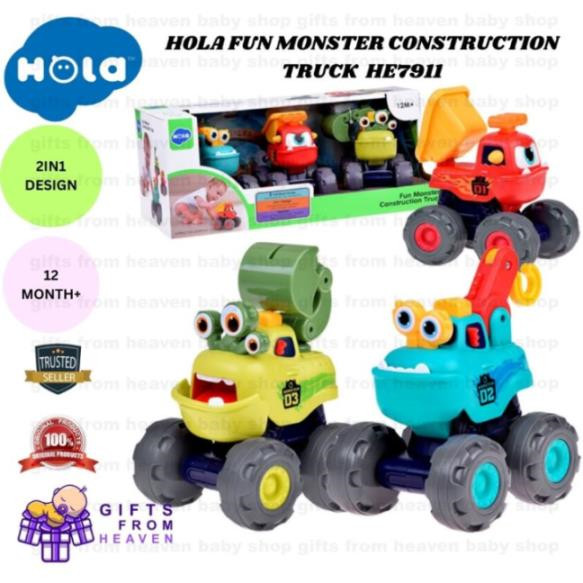 HOLA FUN MONSTER CONSTRUCTION TRUCK HE7911 | Shopee Malaysia