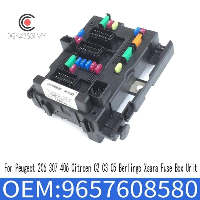 1 PCS Fuse Box Module BSM B5 9657608580 6500Y1 Black Plastic Automotive ...