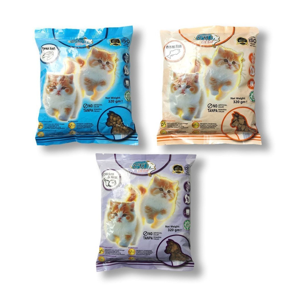 EKO Dry Cat Food 320g(Chicken&Meat/Ocean Fish/Tuna) | Shopee Malaysia