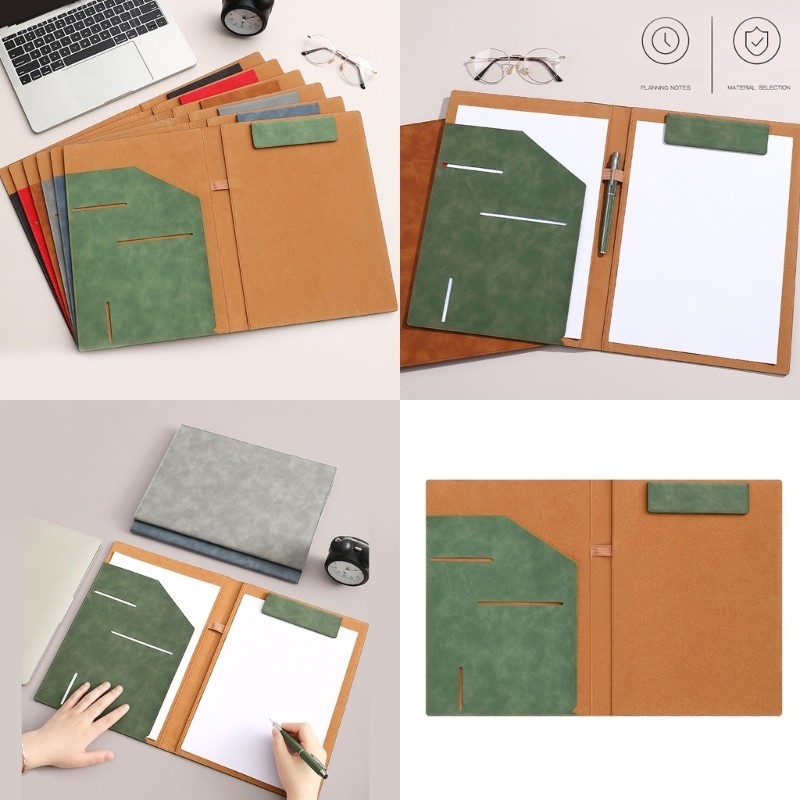 SA A 4 Business Folder with Magnetic Closure Practical Clipboard Folder ...