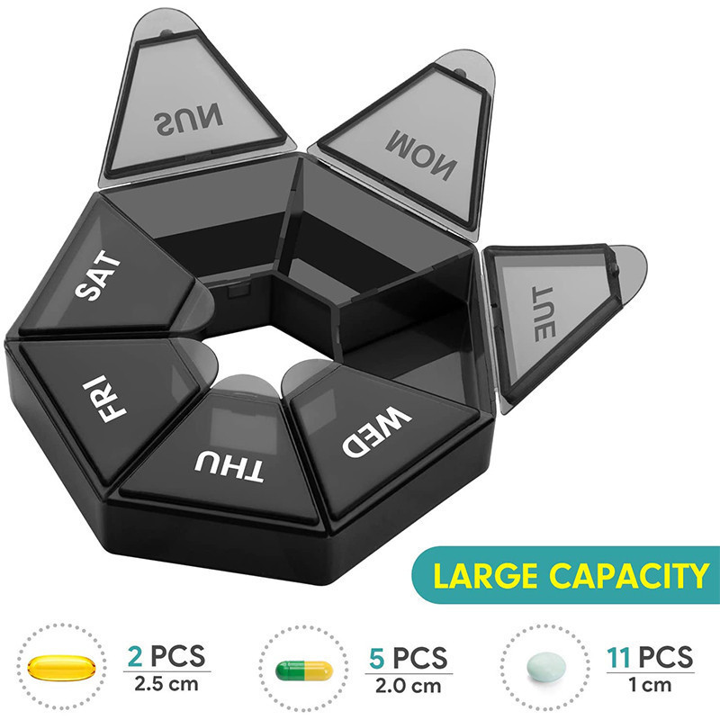 Pill Box 7 days a week Portable Kotak Ubat Medicine Box Tablet Box ...