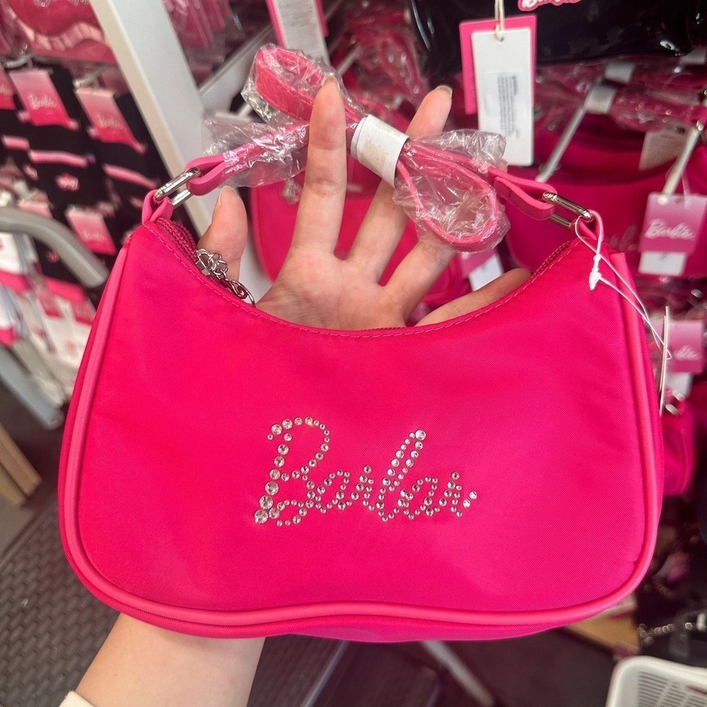 Barbie Pink Series Nylon American Style Shoulder Bag Handbag Barbie Bag ...