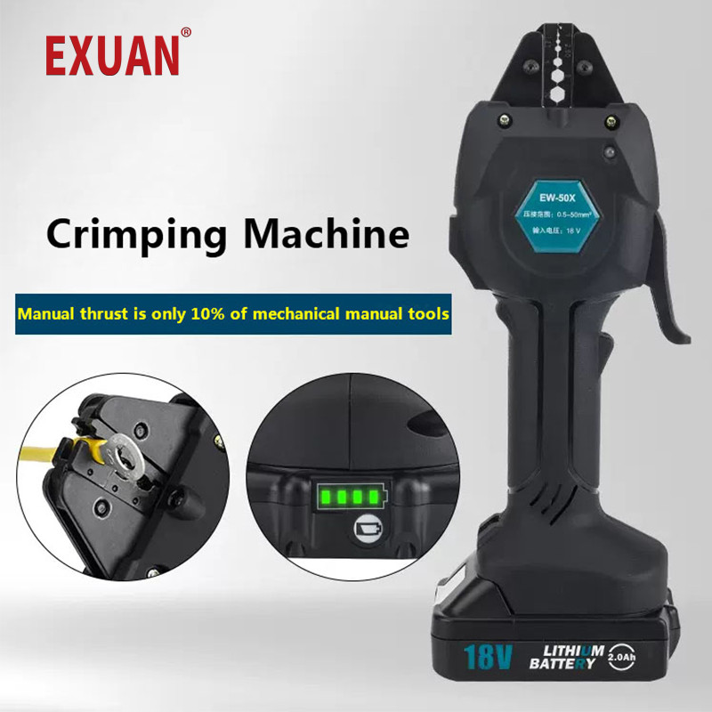 Terminal crimping machine EW-50X electric LED lighting cold wire crimp ...