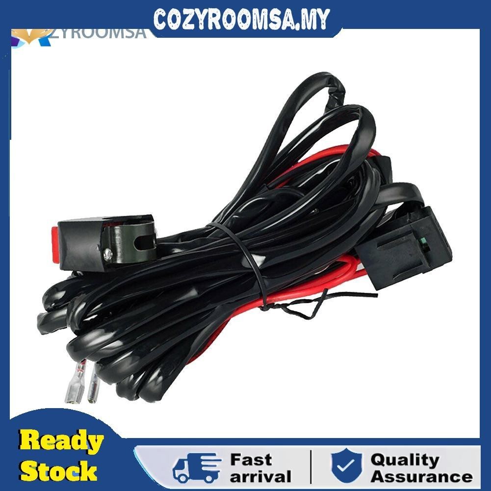 Motorcycle Fog Light Wiring Harness Headlights Spotlight Wire Cable ...