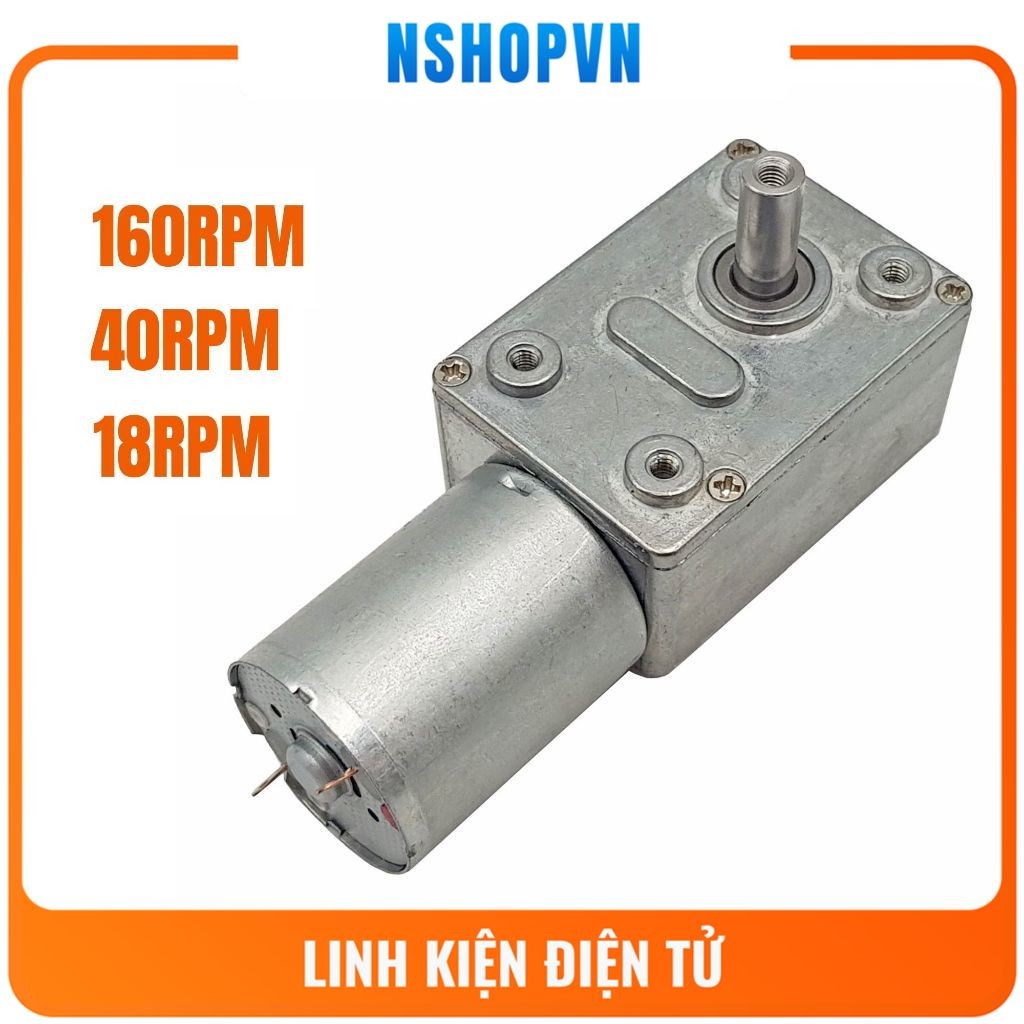 JGY370 perpendicular gear reduction motor 18rpm / 40rpm / 160rpm ...