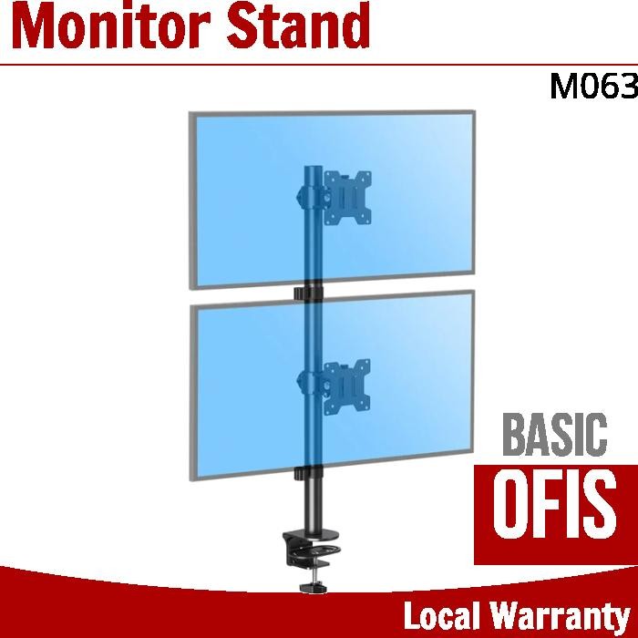 M063 Top Down Dual TV Monitor Mount Arm Desk Desktop Vertical Stand ...