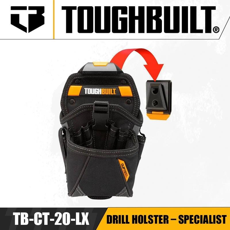 TOUGHBUILT TB-CT-20-LX Drill Holster – Specialist Hand Drill Belt Pouch ...