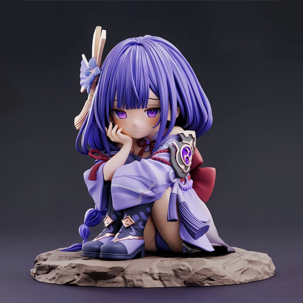 Mihoyo Genshin Impact Raiden Shogun Figure Mini Girl Nendoroid ...