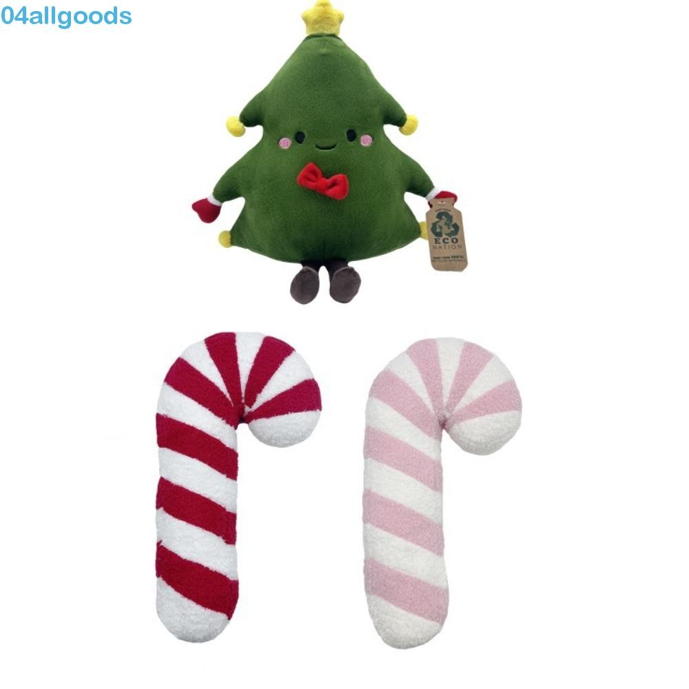 ALLGOODS Christmas Candy Cane Plush Toy, Christmas Tree Gingerbread ...