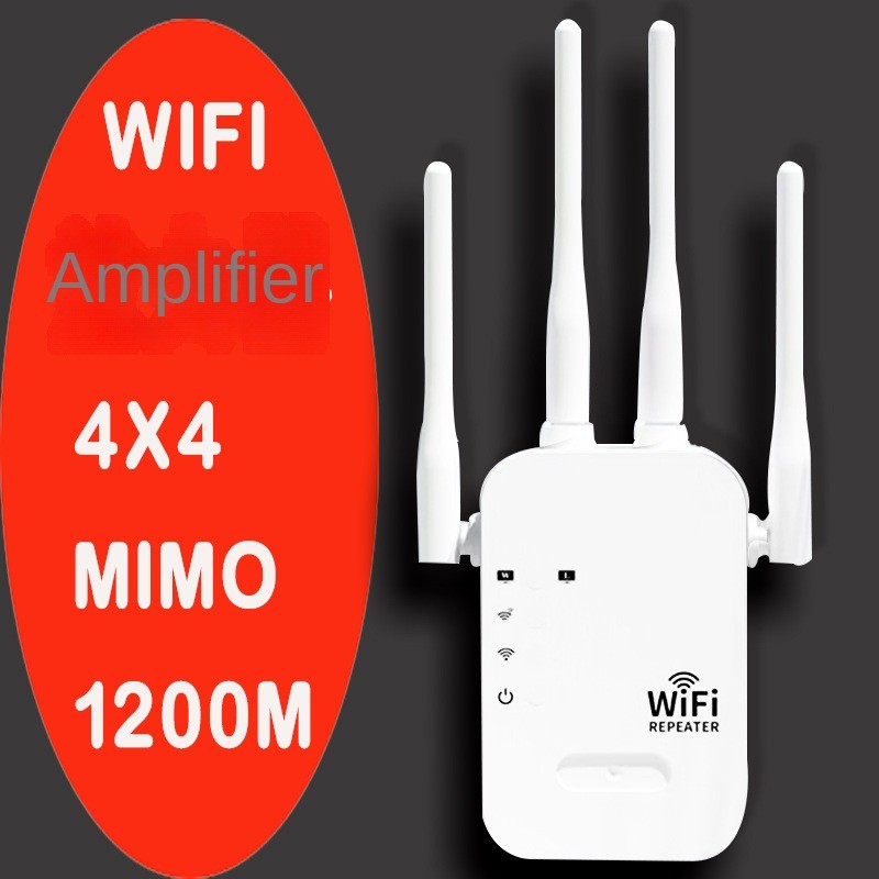300M network extender 4 antenna wifi signal amplifier dual-band 5G ...
