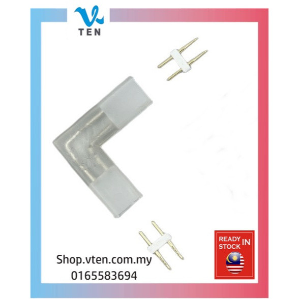 AC220V LED Strip Light L Shape Corner Connector 2 Pin 6mm 8mm 13mm ...
