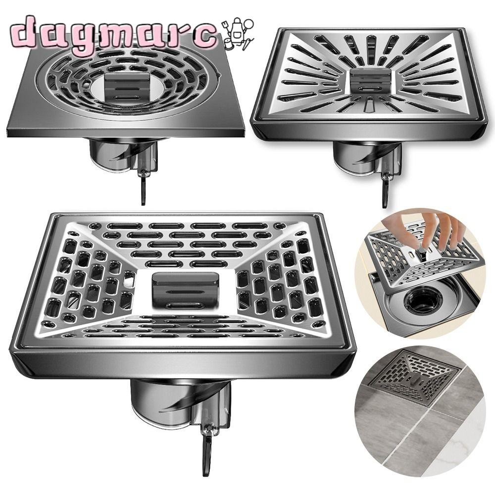 DAGMARC Shower Floor Drain, with Removable Cover Backflow Preventer ...