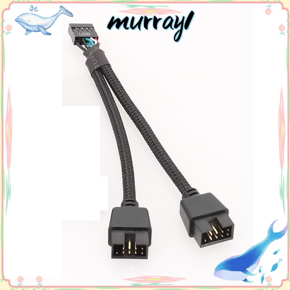 MURRAY1 USB Extension Cable, 9 Pin 1 Female To 2 Male Copper Wire Core ...