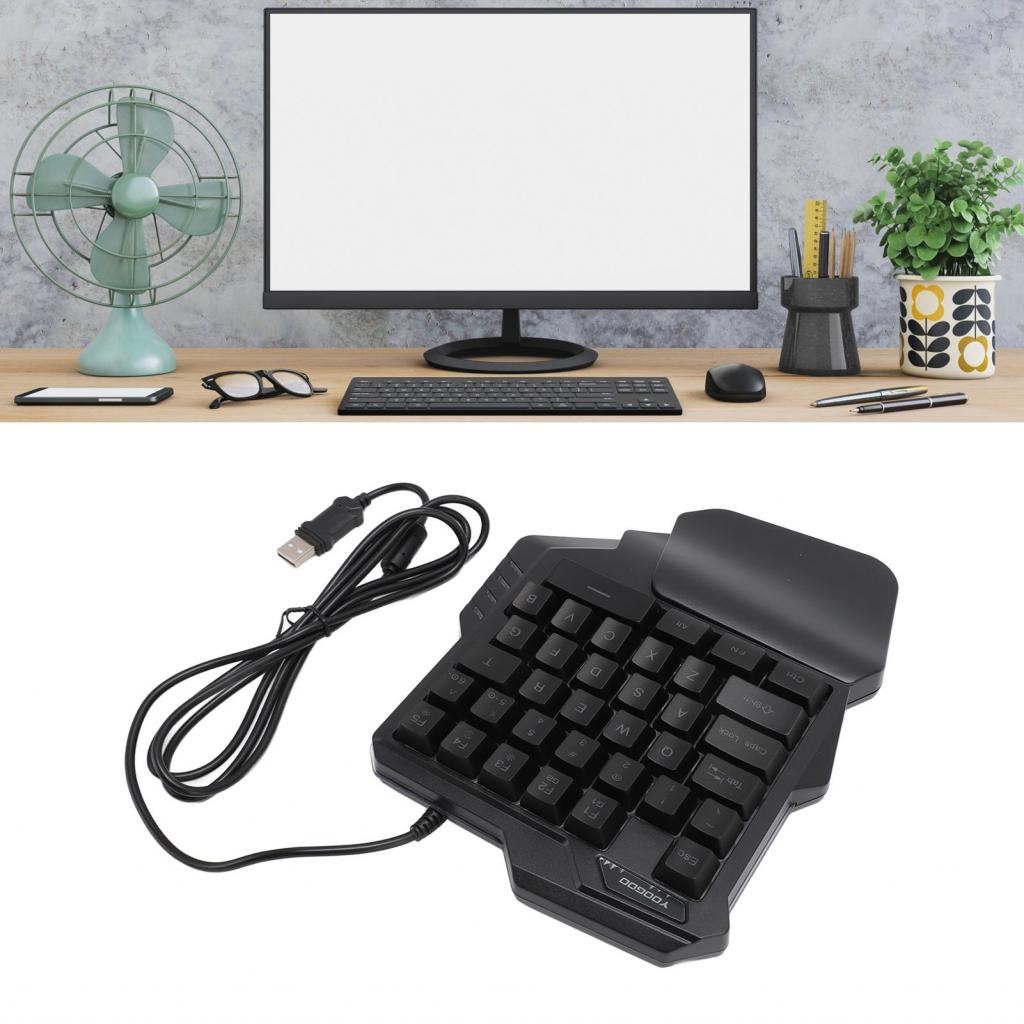 Supergoodsales One Handed Gaming Keyboard Support Light Effect ...