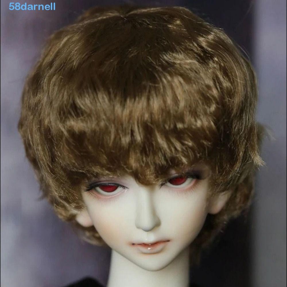 DARNELL Bjd DIY Curly Short Hair, High-temperature Wire Curly Bjd Doll ...