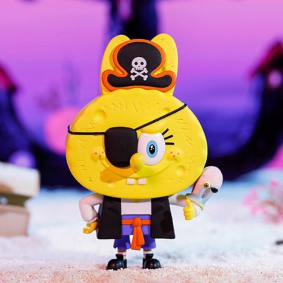 Labubu Genuine POPMART Pop Mart SpongeBob SquarePants Mystery Box Pie ...