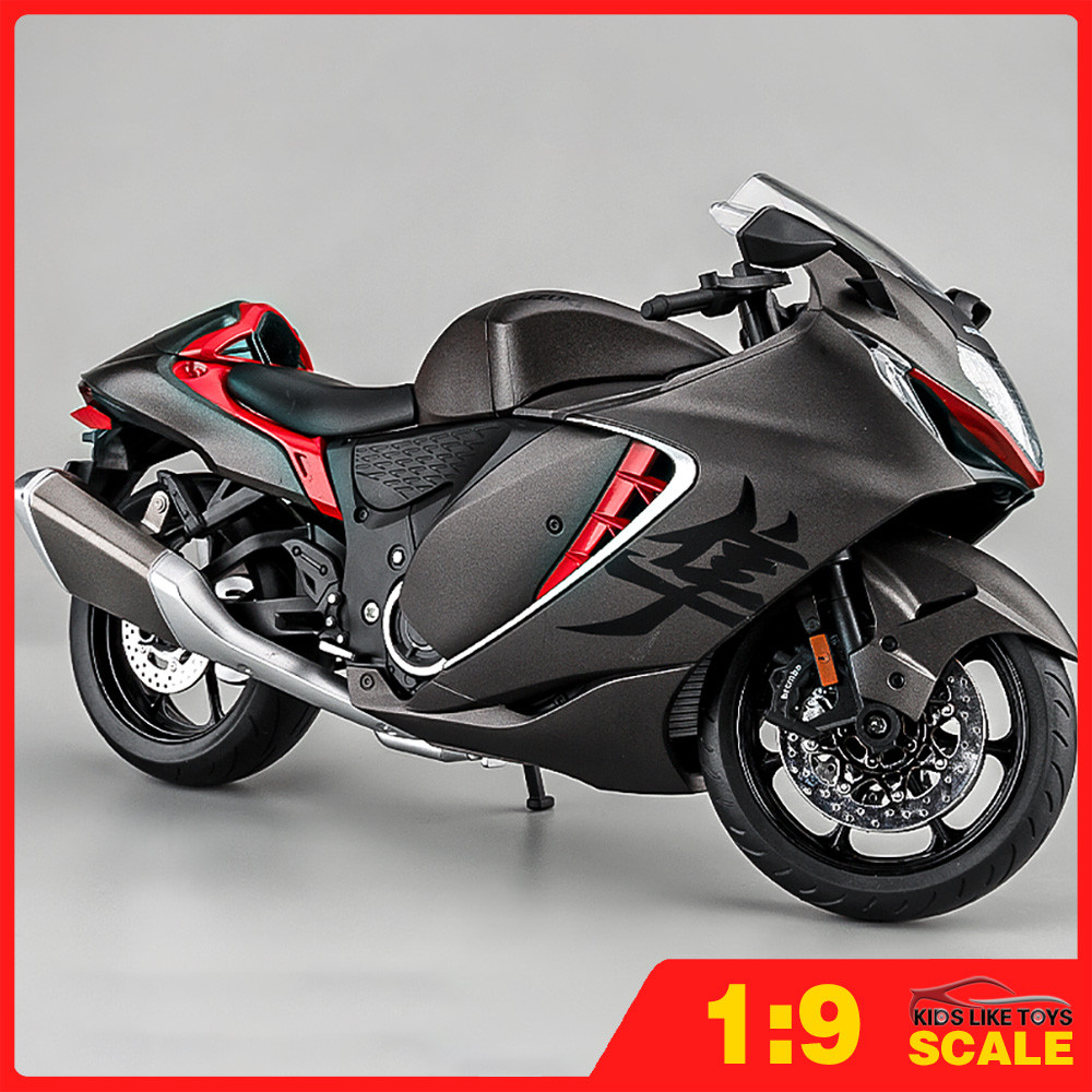 KLT 1:9 SUZUKI HAYABUSA Motorcycle Diecast Model Car Alloy Cars Toys ...