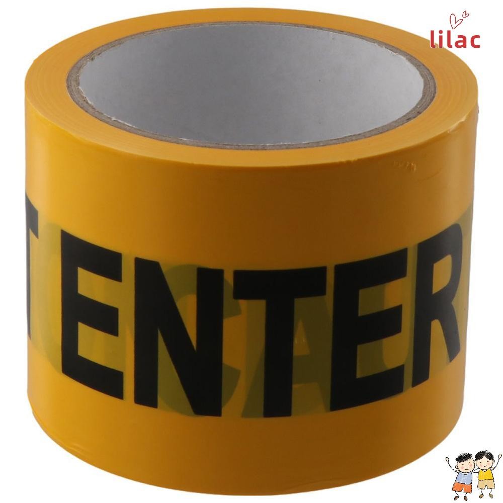 LAC Yellow Caution Tape Roll, 7.5cm*100m Do Not Enter, Durable Warning ...
