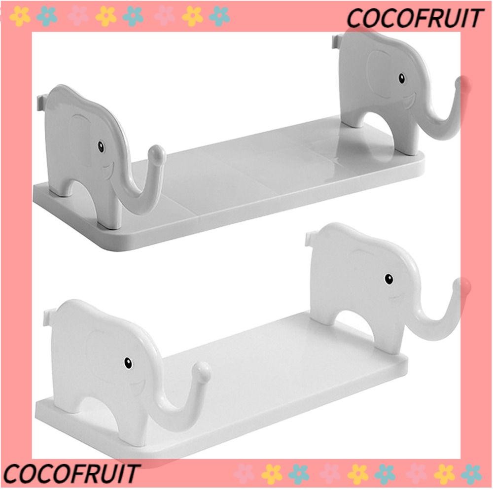 COCOFRUIT Elephant Storage Rack Bathroom Wall Mounted Space-saving ...