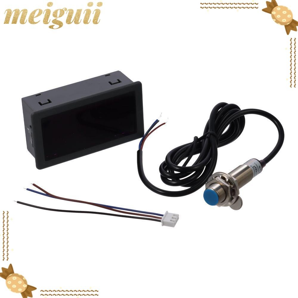 MEIGUII RPM Speed Measure Meter, 4 Digit Red Digital LED Motor ...