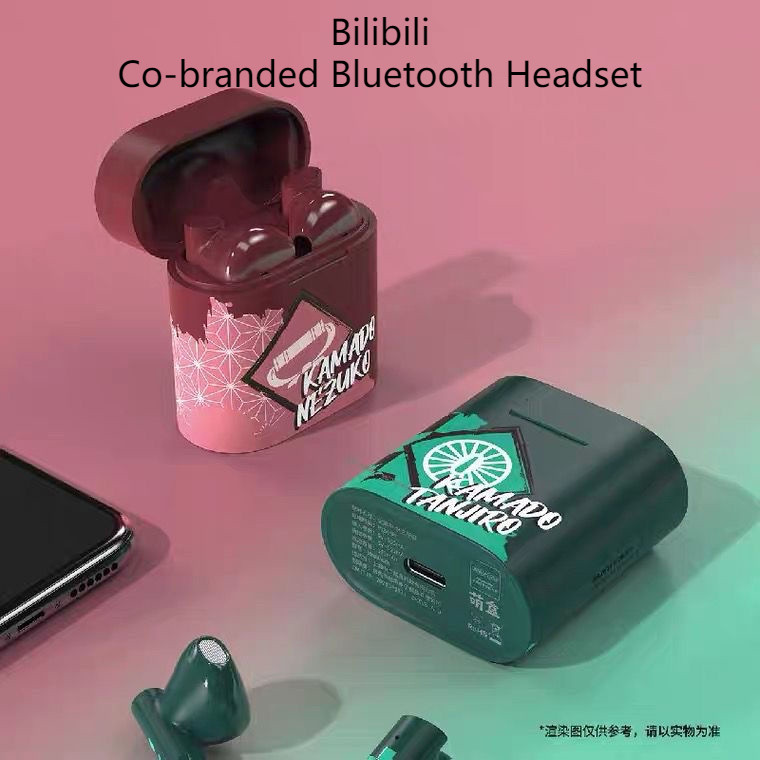 Bilibili Products Ready Stock Demon Slayer True Wireless Bluetooth Headset wirless earphone ...