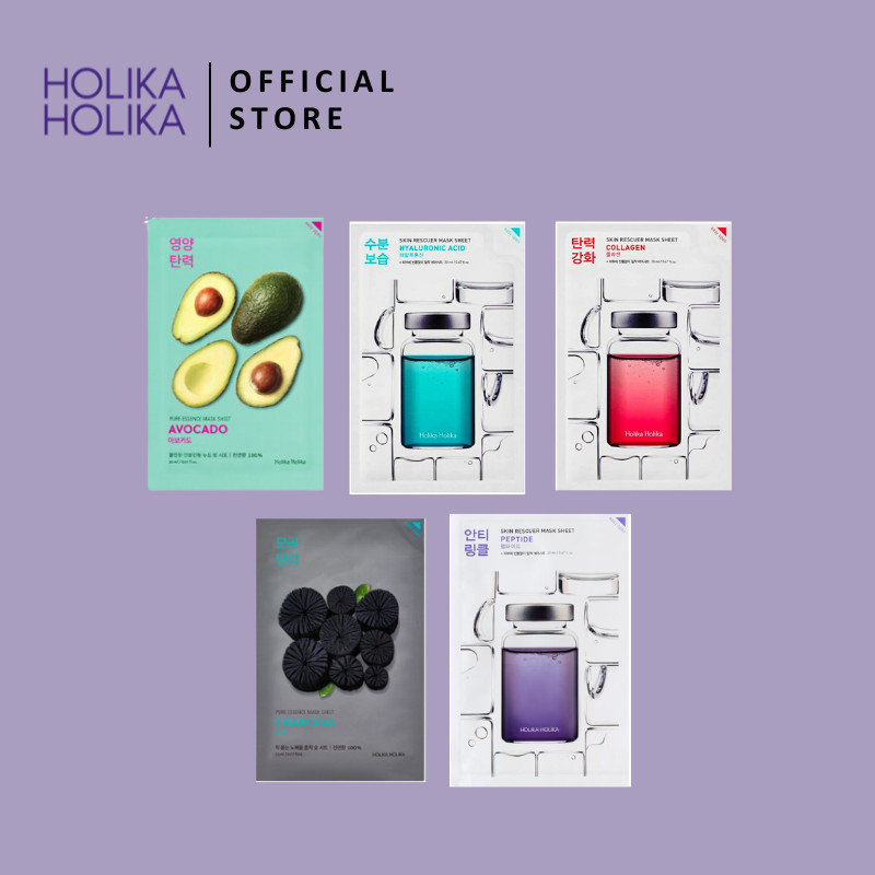Holika Holika Sheet Mask - Elasticity (5pcs) | Shopee Malaysia