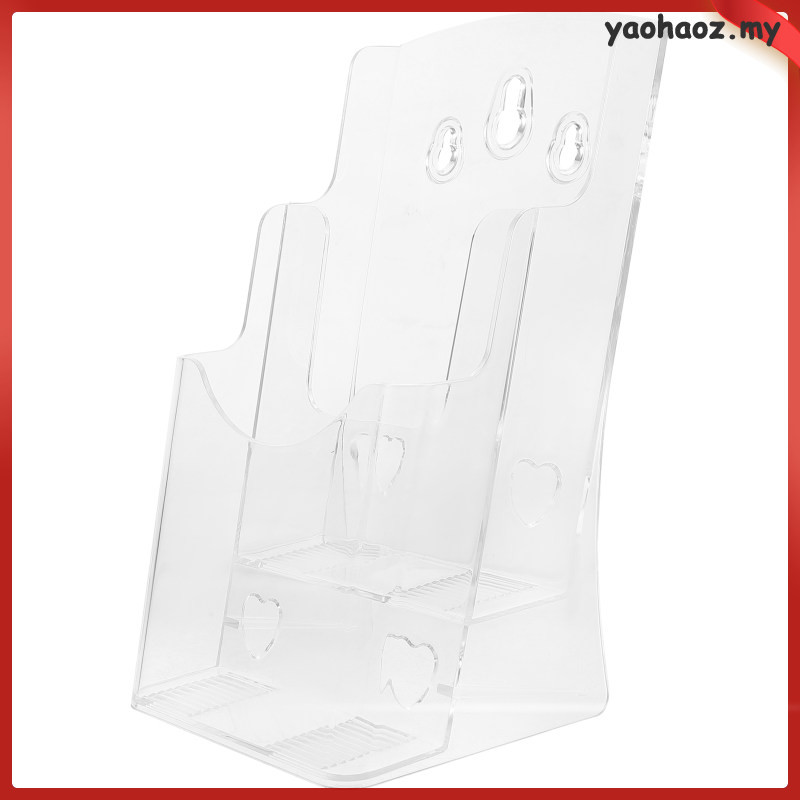 Desk File Holder Display Shelf Tabletop Brochure Rack Desktop Pamphlet ...