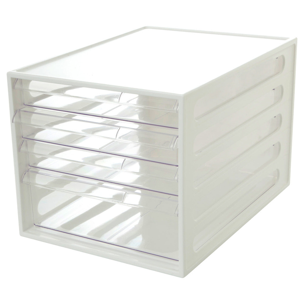 NITORI A4 Letter Drawer 4-Tier WH/CL | Shopee Malaysia