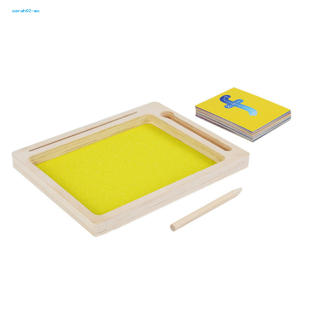 [Sarah] Wooden Sand Tray Animal Learning Sand Board Kids Sand Tray Toy ...