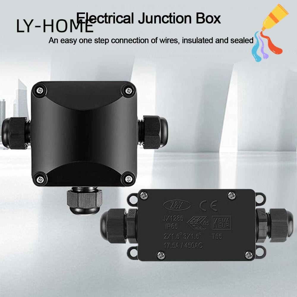 LY-HOME Electrical Junction Box, IP68 ABS Plastic Cable Connector ...