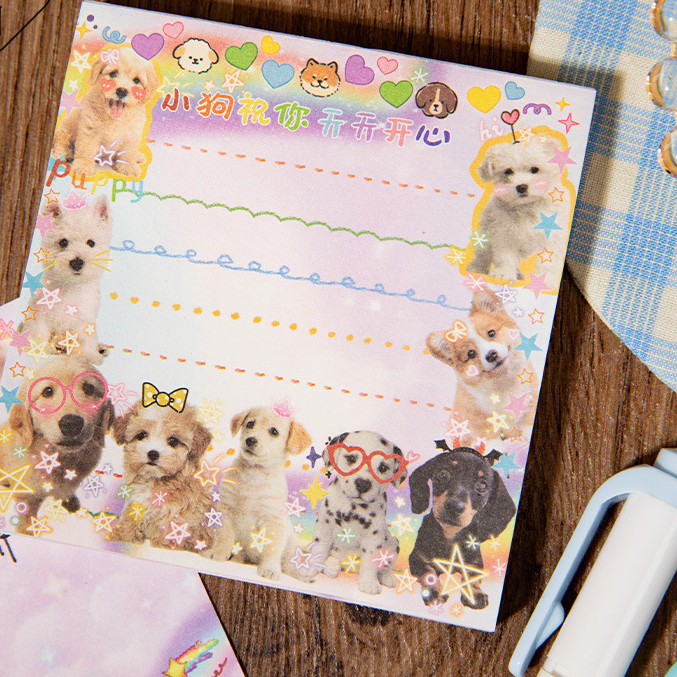 Cdaily|60 Sheets Cute Pet Paradise Notepad Korean Style ins Animal Non ...