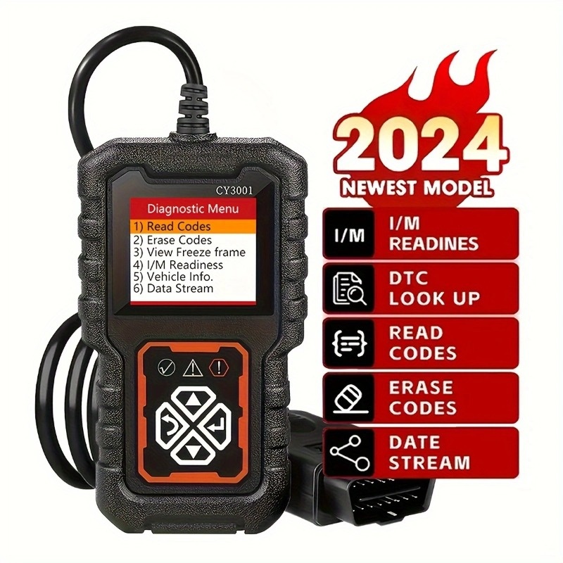 Car OBD2 Code Scanner Diagnostic Scanner Code Reader Erase Engine Trouble Codes Read Codes Erase ...