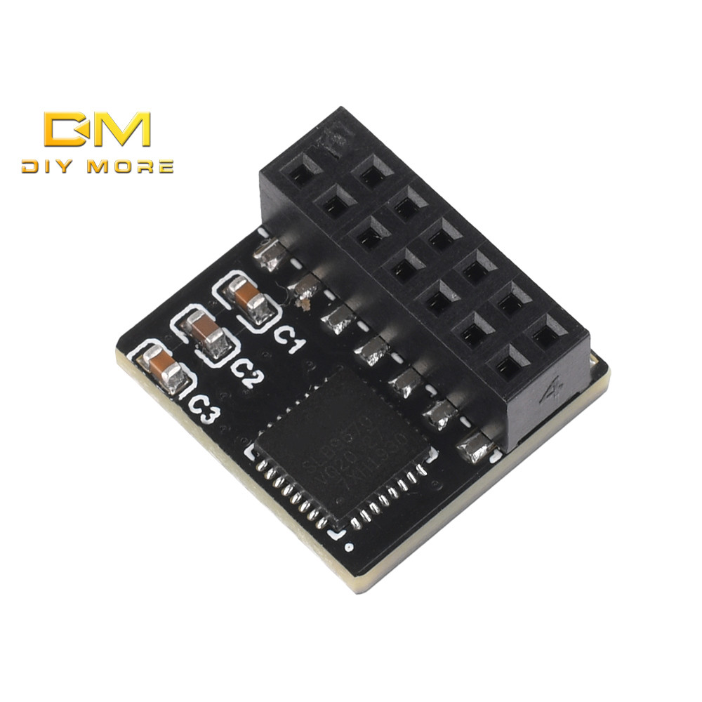 DIYMORE TPM2.0 Security Module 14 Pin SPI H Trusted Platform Module Standalone Encryption Chip ...