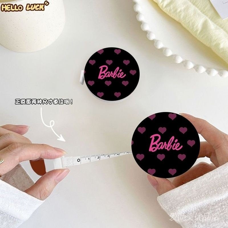 Pink Love Barbie tape mini2mmeasure gauge m size clothes measuring tape ...