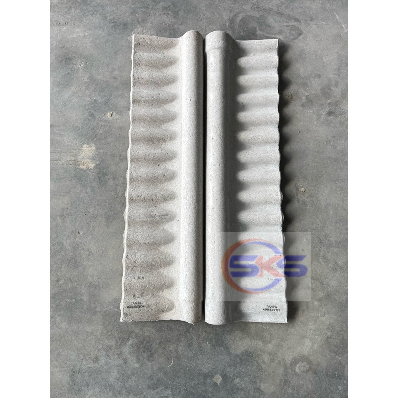 SKS Abestor CF Ridges grey red for corrugated sheet roofing perabung ...