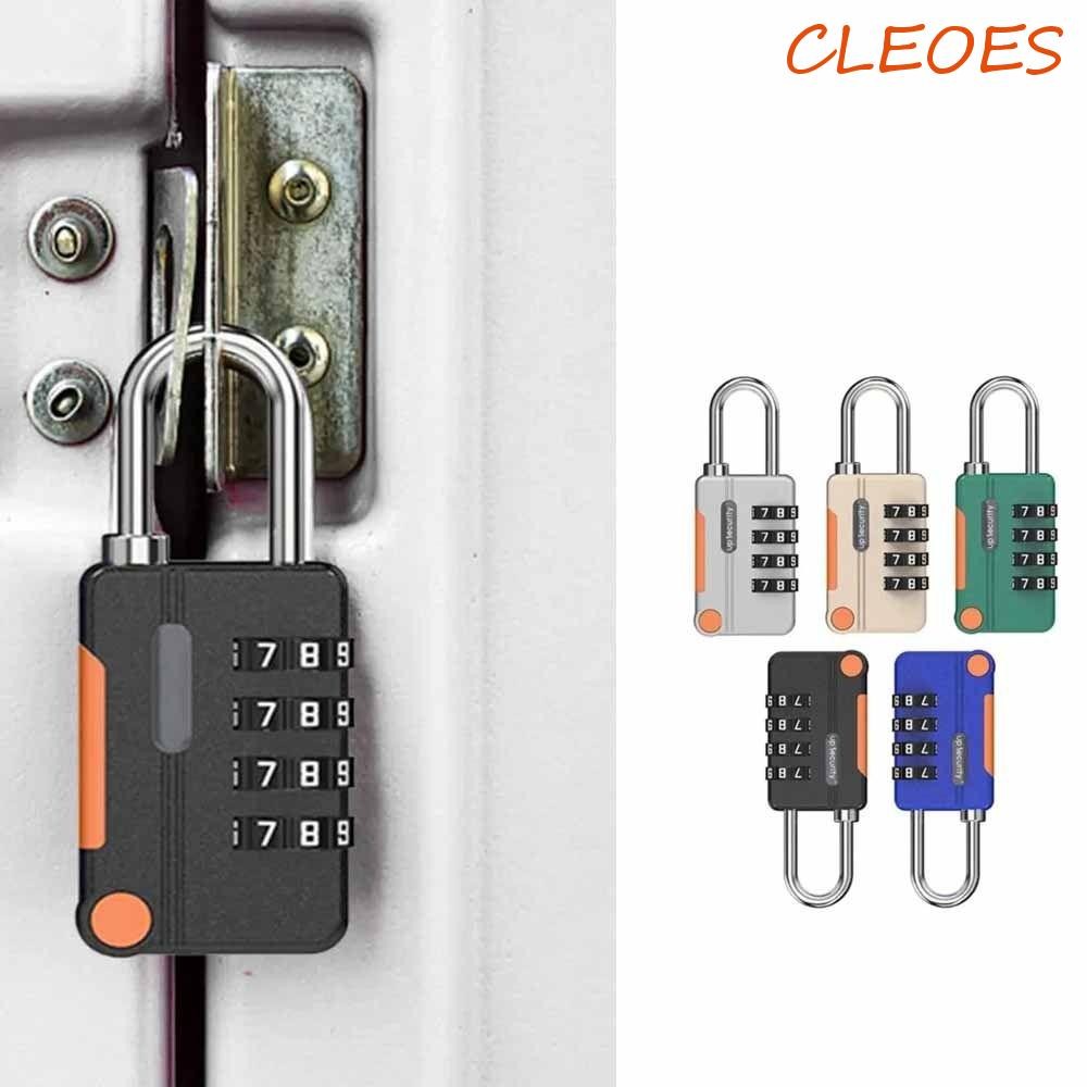 CLEOES Password Lock, 4 Digits Security Combination Padlock, Mini ...