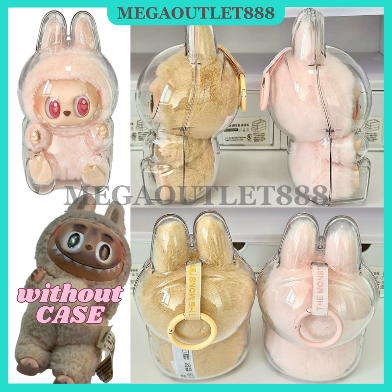 Protective Acrylic Case for Labubu Plush Doll Keychain Transparent ...