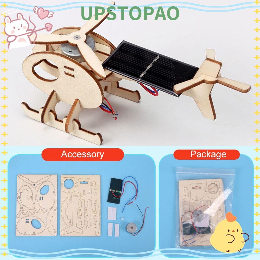 UPSTOPAO 1pc Helicopter Plane Model Teaching Aids DIY for Students STEM ...