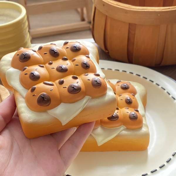 taba squishy squishy toys Mainan anak patung Kapibala roti bakar ...
