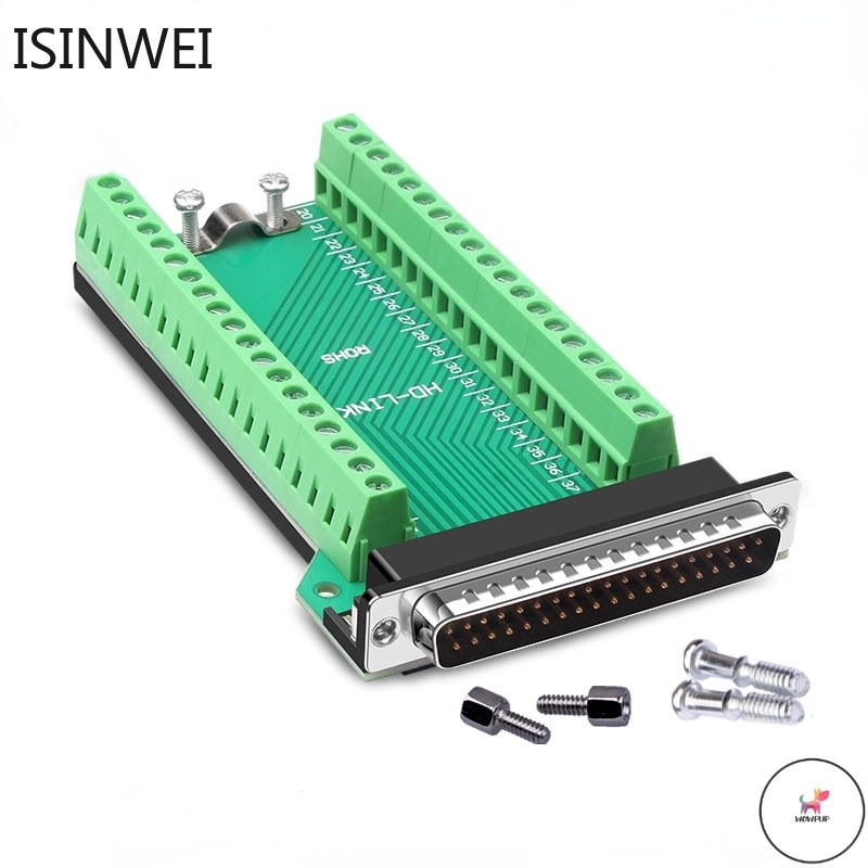WOW DB37 Female/Male Connector D-SUB 37 Pin Port Terminal Breakout ...