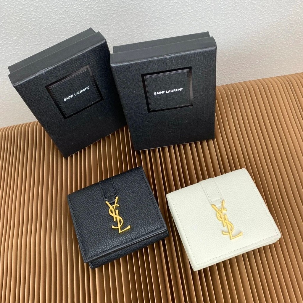 Ysl Saint Laurent Ladies Wallet Card Holder Wallet Women Coin Purse ...