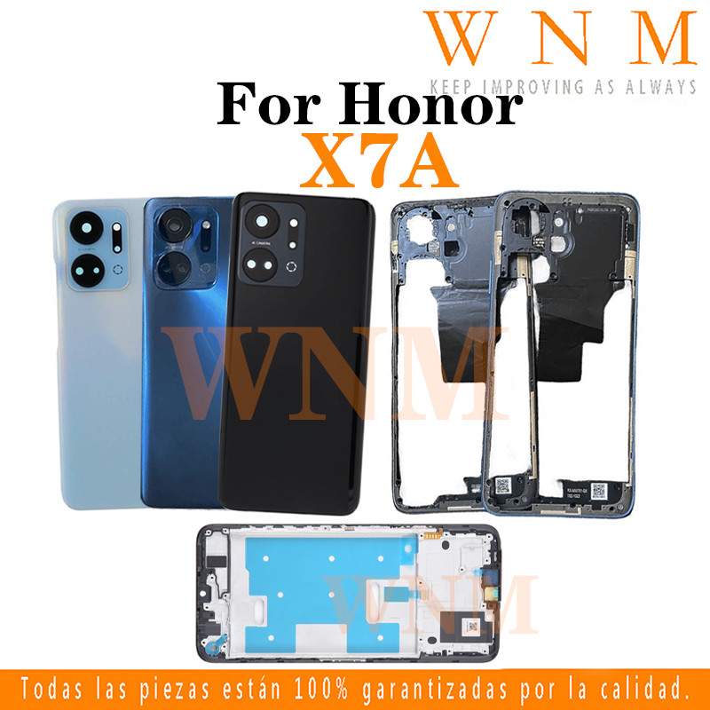 For Huawei Honor X7A RKY-LX1 LCD Front Frame Bezel Back Battery Cover ...