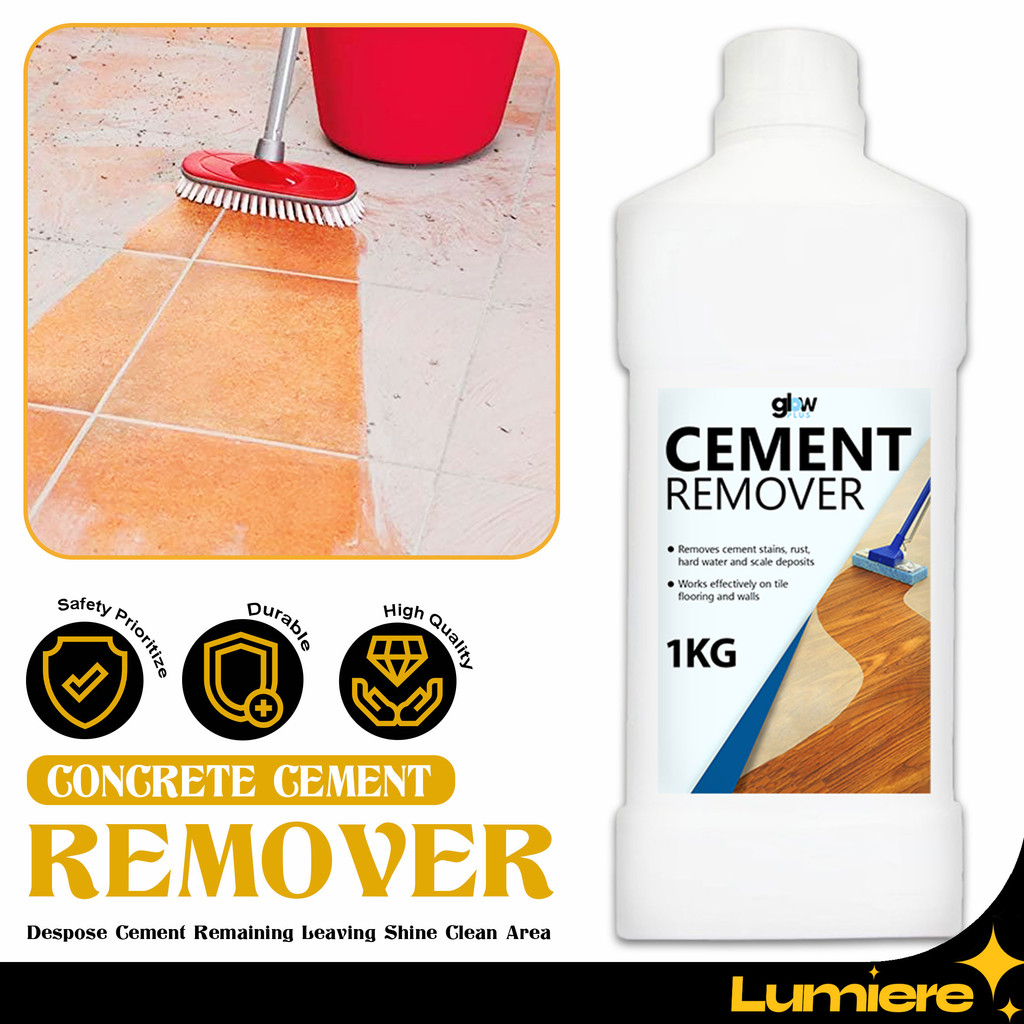 GLOWPLUS Cement Remover 1KG House Concrete Cleaner Cement Stain Cleaner ...