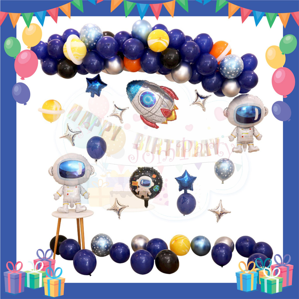 JomParty Space Theme Foil Balloon Combo Full Set Dekorasi Hari Jadi ...
