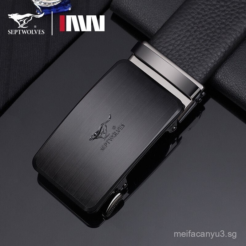 [SEPTWOLVES]Genuine Belt Men's Automatic Buckle Belt First Layer ...